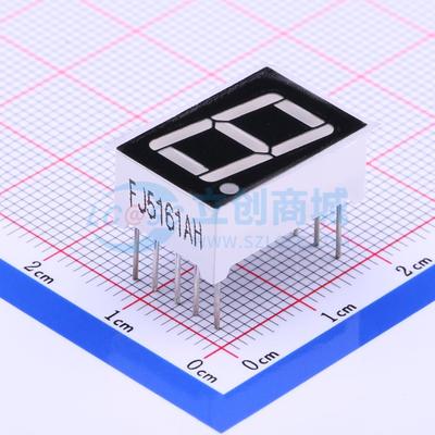 1位0.56英寸红色数码管 共阴极LED数码管FJ5161AH可开票