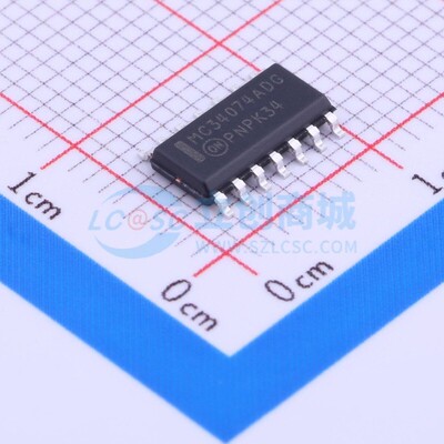 FET输入运放 MC34074ADR2G SOIC-14 onsemi(安森美) 电子元件配单