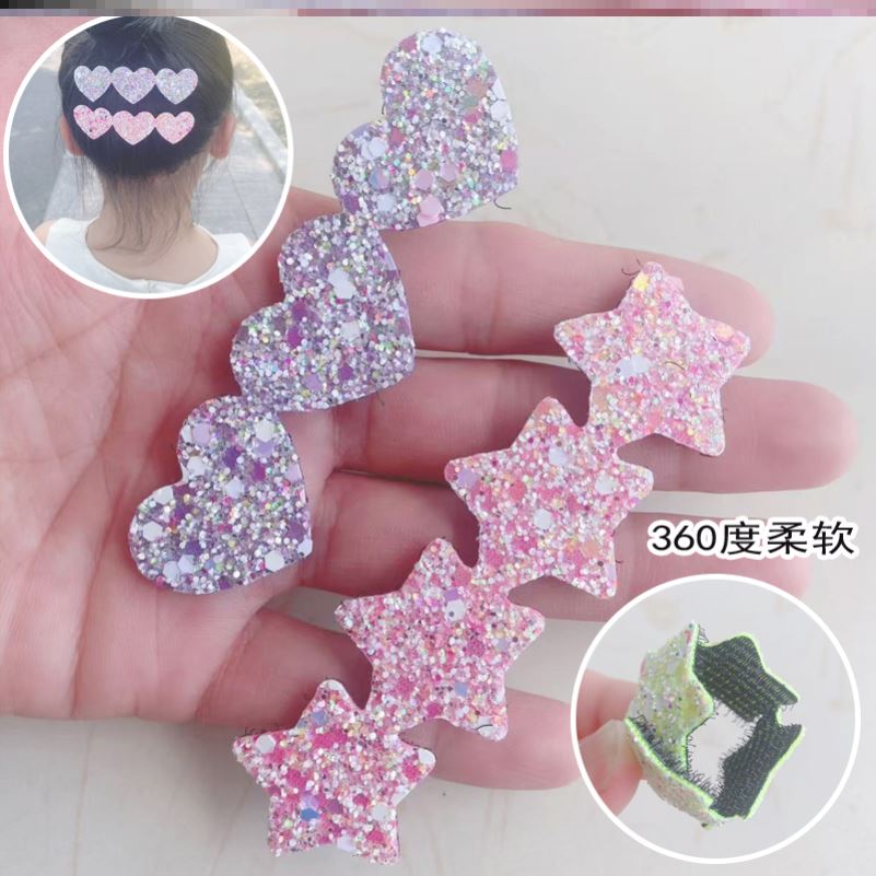 粘头发闪闪亮片碎发贴儿童成人大人女孩魔法贴刘海贴可爱夹贴