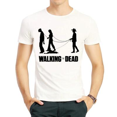 行尸走肉T恤衫夏季恶搞美剧短袖印花衣服男女Walking Dead tshirt