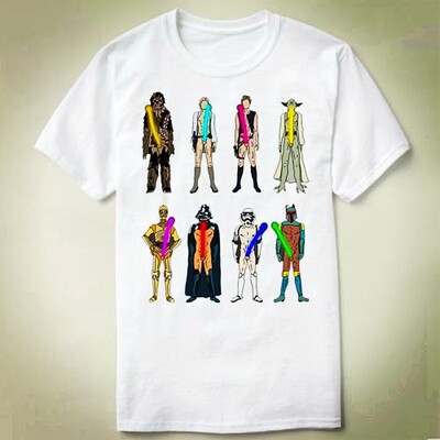 NaughtyLifesabers打底个性上衣衣服DIYTeeT-ShirtT恤