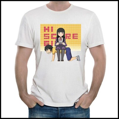 Hi Score Girl T-shirt 高分少女 T恤 白色 高分少女短袖T恤 男女