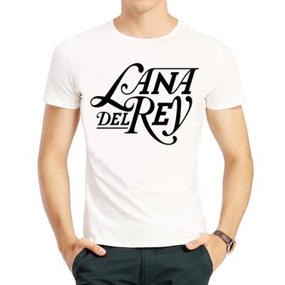 拉娜德雷T恤春季圆领短袖白色印花衣服男女 Lana Del Rey T-shirt