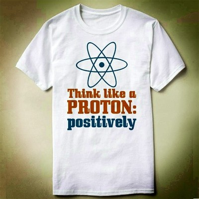 Physics 物理 Think Like A Proton 定制Science tee T-Shirt T恤