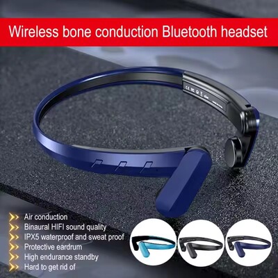 Ear Hooks With Mic Stereo Handsfree 180mah For Ios Android Air Conduction Earphones Tws Earbuds