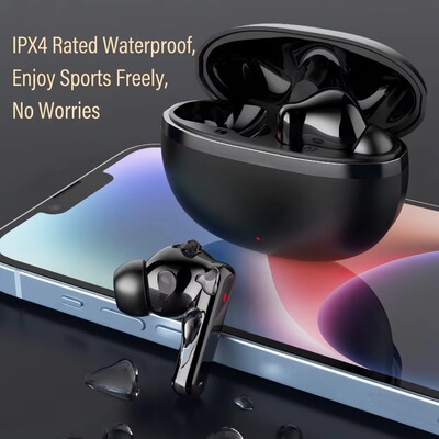 Noise-Cancelling TWS Earbuds Bluetooth Headset, Game Headset