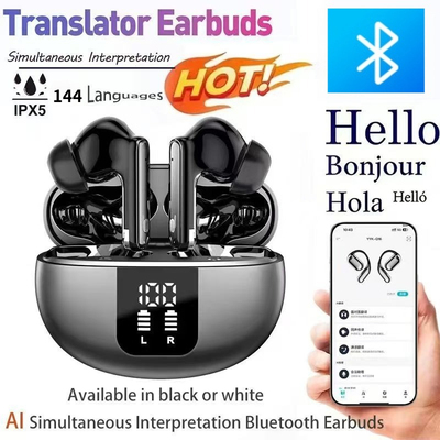 AI Translator Earbuds in Ear Headphones Bluetooth Earphones