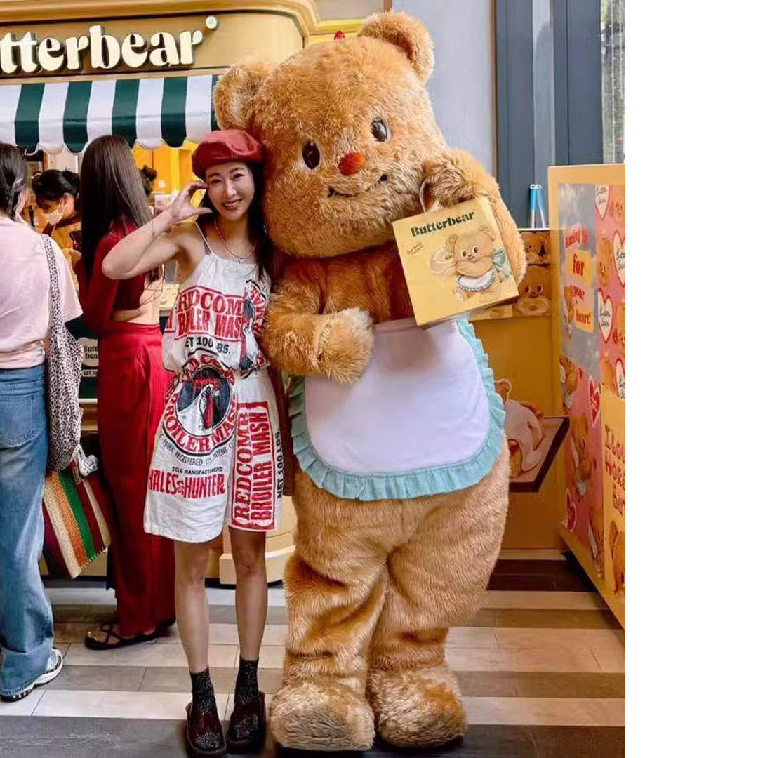 卡通泰国黄油小熊玩偶服网红同款表演道具服装人穿人偶服公仔小熊