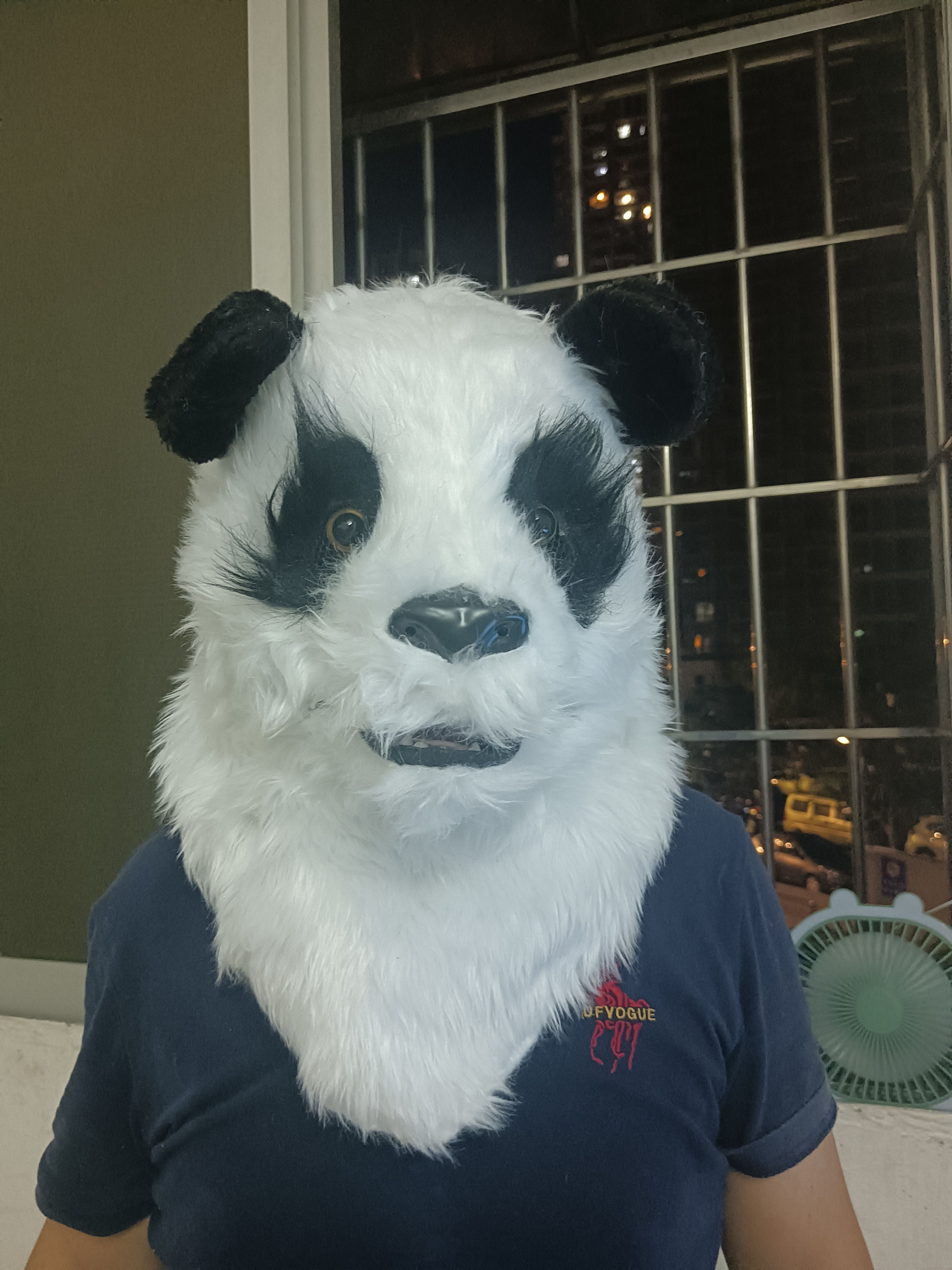 毛绒发光动物兽装头套嘴巴可张合呆萌可爱脸面具搞怪人偶演出道具