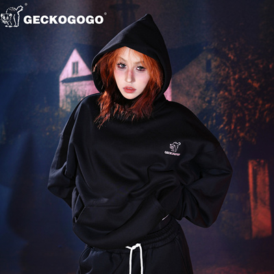 水洗加绒卫衣男弛感男女同款