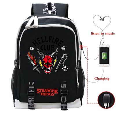 怪奇物语印花双肩包13