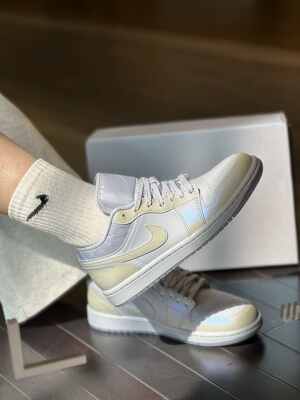 NIKE耐克女鞋甜美AIR JORDAN 1梦幻珠光紫板鞋运动鞋 IM5129-010