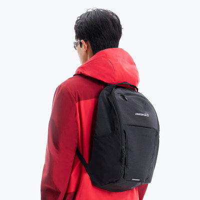 李宁正品户外系列男女款反光印花logo运动防泼水双肩包ABSW307