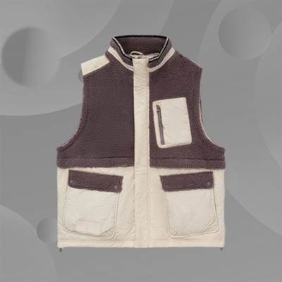 李宁正品冬季篮球运动生活系列男子加绒保暖拼接休闲马甲AMDR079