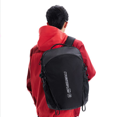 李宁正品户外CF溯男女同款反光防泼水运动休闲经典双肩包ABSW135