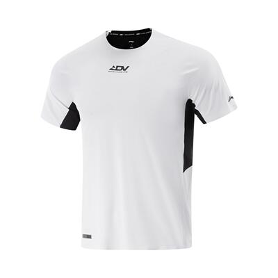 李宁正品2026夏款跑步男拼色舒适透气专业运动训练短袖T恤ATSV097