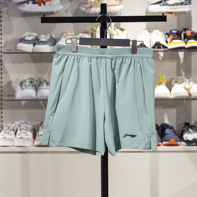 李宁正品男子轻盈透气运动短裤