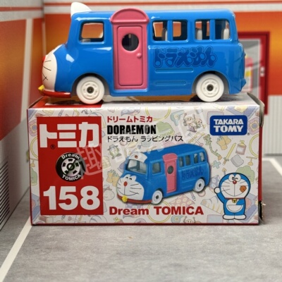 TOMY多美卡合金汽车模型TOMICA梦想158日版哆啦A梦巴士玩具车收藏