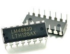 全新原装正品 LM4863D 功率3W DIP16 双通道AB类音频功放芯片
