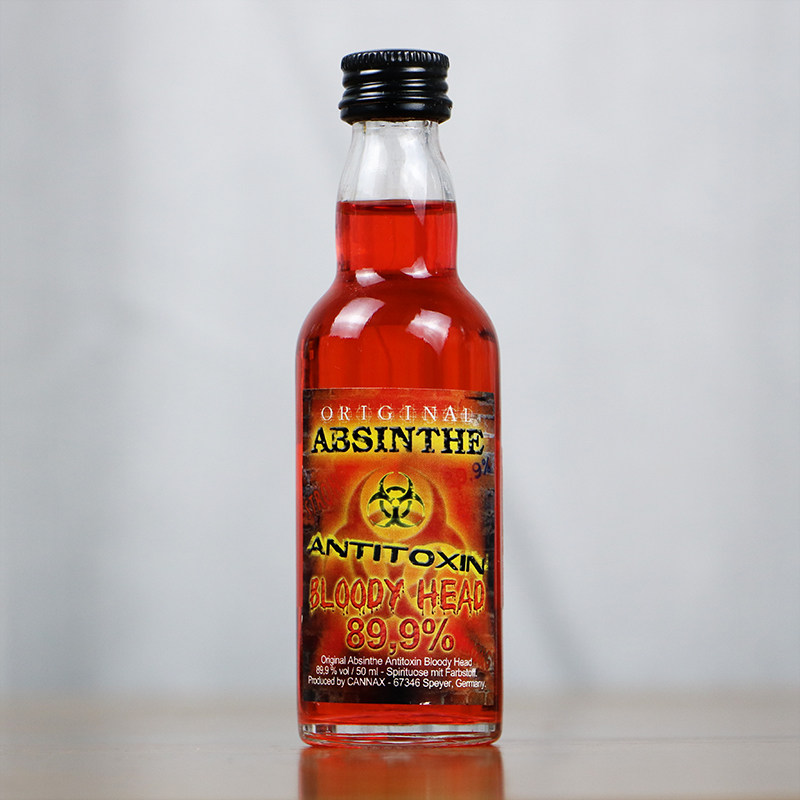 【洋酒】89.9度德国进口血魔苦艾酒烈酒50ml酒版absinthe高度酒_虎窝淘