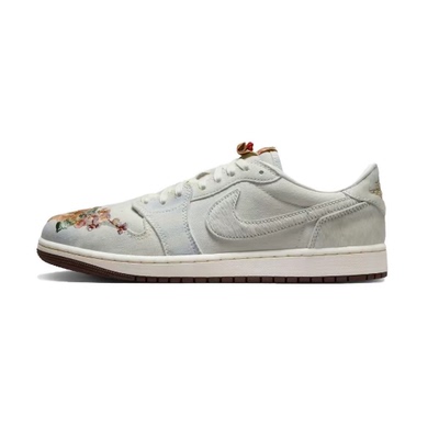 AJ1白色男款低帮休闲篮球鞋