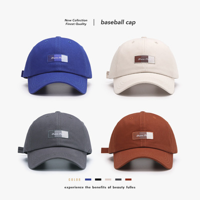 新款显脸小鸭舌帽男女百搭棒球帽