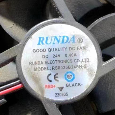 全新RUNDA 8CM RS8025B24SH-S DC24V 0.20A 变频器 机箱散热风扇