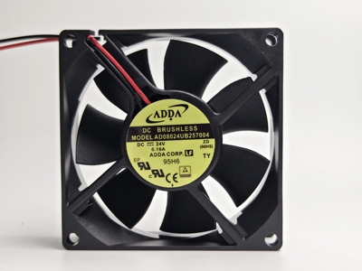 原装ADDA AD08024UB257004 8025 DC24V 0.16A UB空压机散热风机