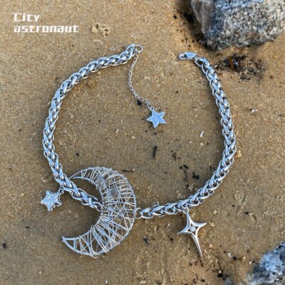 锁骨链金属项链钛钢小众原创