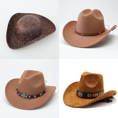 Summer Western Cowboy Hat Men Women Jazz Sun Hat Beach