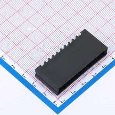 DL3810-10AM 线对板针座 1x10P 间距:3.81mm 直插 插件,P=3.81mm