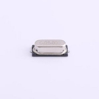 CJ03-250002010A20 无源晶振 25MHz ±10ppm 20pF HC-49S-SMD