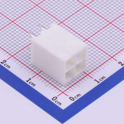 1586038-4 线对板针座 2x2P 间距:4.2mm 直插 插件,P=4.2mm