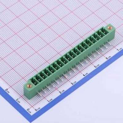 DB2ERM-3.5-18P-GN 插拔式接线端子 螺丝固定 1x18P 排数:1 每排P