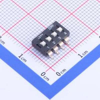 KF1027B-04P-G00-DFT-01B 拨码开关 拨码开关 SMD-8P,6.2x11.2mm