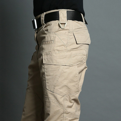 军迷户外弹力多口袋工装裤男