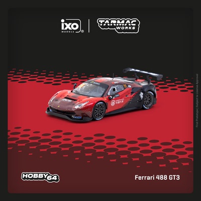 Tarmac Works 1:64法拉利488GT3澳门赛事2022Harmony合金静态模型