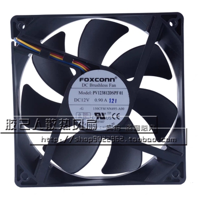 原装FOXCONN富士康12038 12V 0.90A PV123812DSPF 01戴尔散热风扇