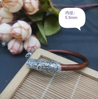 鸡血藤配件套头民族风DIY饰品配件合金镀银藏南复古风扣头复古