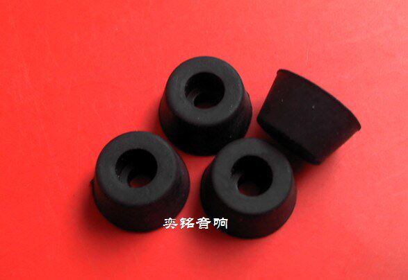 避震脚钉 音箱功放脚丁 橡胶脚垫 T型梯形脚垫 带垫片宽17mm*10mm