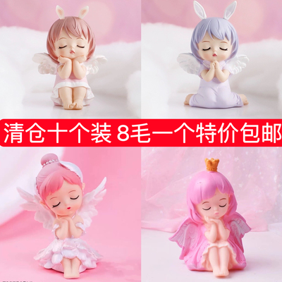 搪胶安妮宝贝蛋糕摆件大贝拉公主蜜雪儿娃娃网红女孩兔子蛋糕装饰