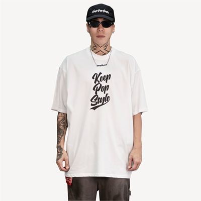 KeepingGear|KeepPopStyle街舞经典款Popping黑白短袖小领口