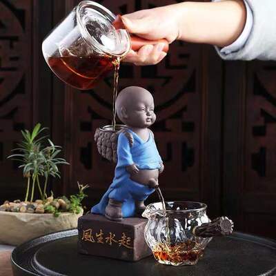 紫砂茶宠可养小和尚弥勒佛