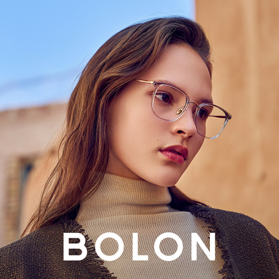 BOLON暴龙近视眼镜框钛架金丝素颜方圆小框可配度数男女款BT6023