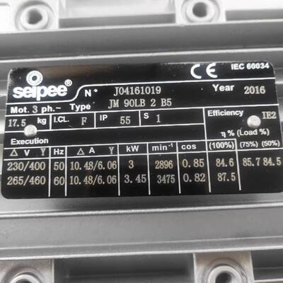 JM90LB2B5 功率3KW SEIPEE 燃烧机用