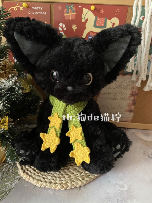 狗de猫柠普莱美猫咪玩偶围巾KUKI卡奇德文卷毛猫JMPRIME黑猫衣服