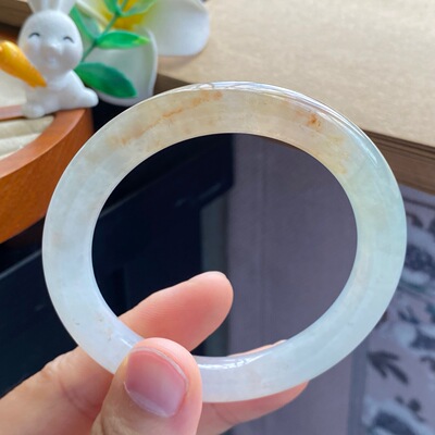 6.29批5723号54.2-9.6飘橙色圆条！不撞款的特色镯！