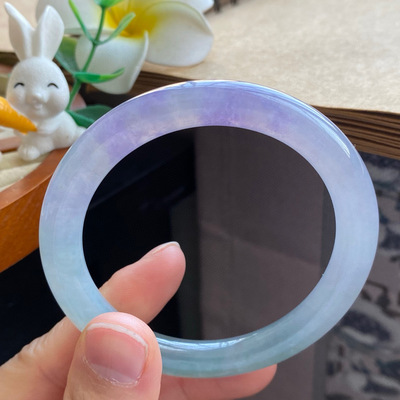 4.19批3265号55.1-8.3-8.6冰紫果冻圆条！双色凝住了两种诗意！