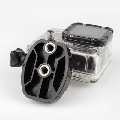 GoProhero4/2/3/3+快拆三脚架连接座快插底座快卸固定座支架