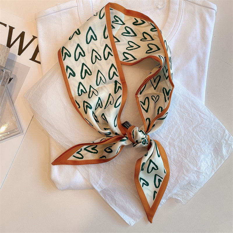 双面小丝巾小长条女春秋复古搭配衬衫百搭领巾发带绑包包丝带围巾_虎窝淘